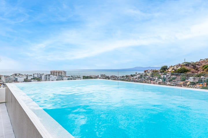 Insta-worthy Retreat, Ocean View 2bd2ba Near Rz/zr - Puerto Vallarta