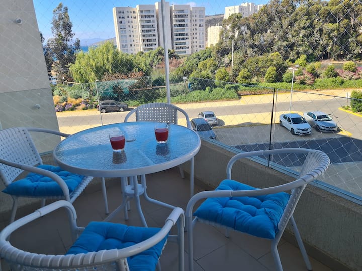 Linda Vista Al Bosque Y Mar Depto. 2d1b 4person - Papudo