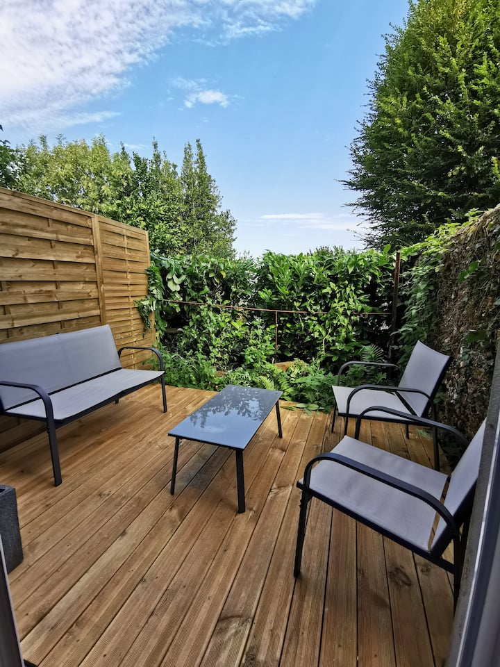 Le 3 De Coeur Avec Terrasse Privée - Honfleur