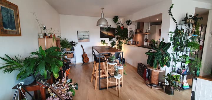 T3 73m2 Verdoyant, Terrasse & Parking - Rennes