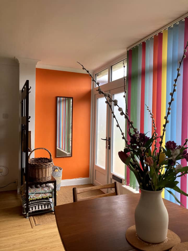 Jolly Mid Century Modern Coastal Apartment - Burton Bradstock