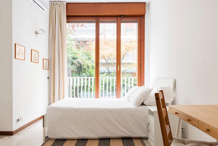 Spacious|100m²|self Check-in|a/c| 1 Min > Park - Milan