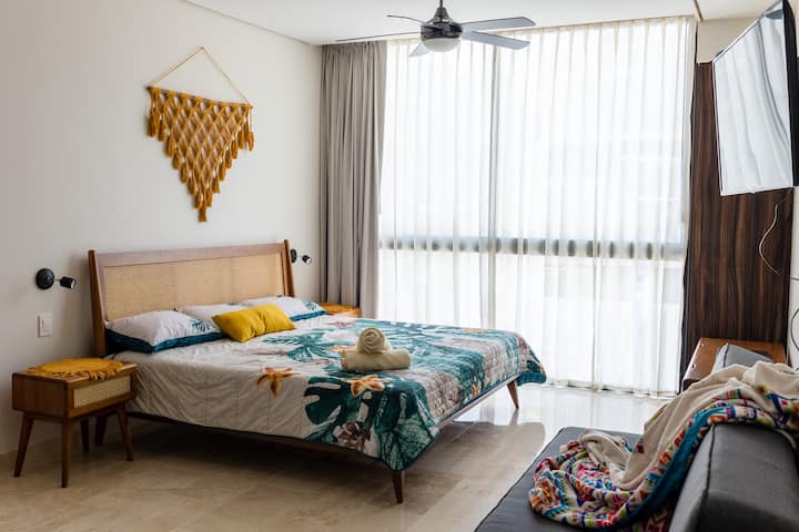 Cozy Studio In Aldea Zamá 10 Min From The Beach - Tulum
