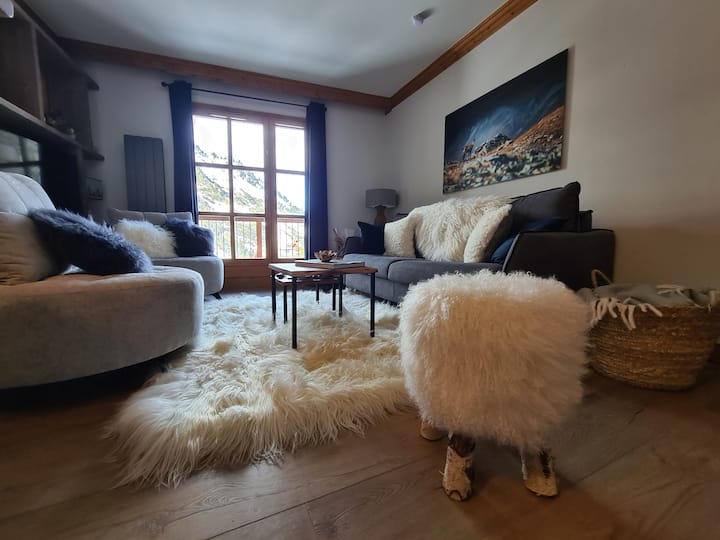 Appartement Chaleureux Avec Vue Mont Blanc - Arc 2000