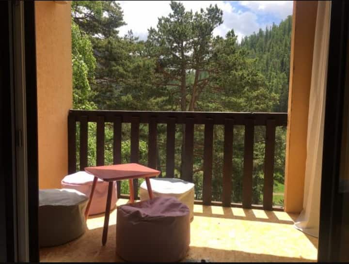 Beau Studio Au Calme Avec Vue Montagne - Valdeblore
