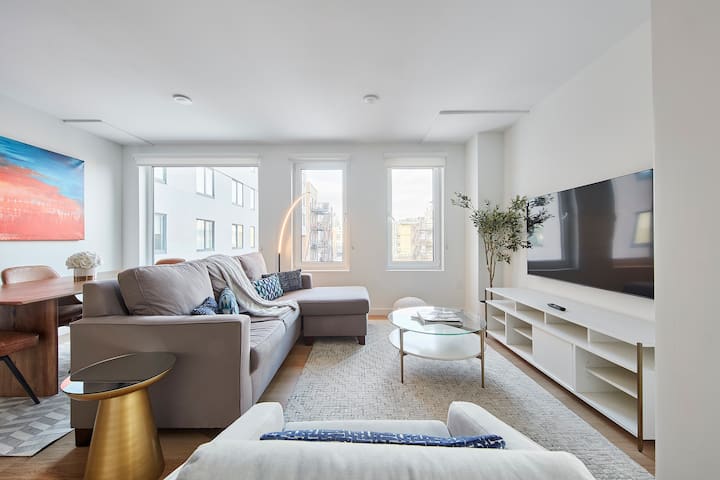 Airy 3 Br Flat W/shared Deck - Gym - Mins To Nyc - Nueva York
