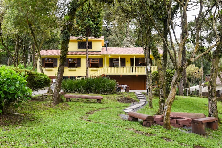 Casa Amarela - Charmosa Casa De Serra Em Canela - Canela