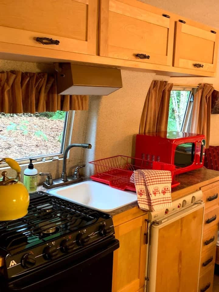 Vintage, Off-grid Airstream In The Woods By Stream - Vermont