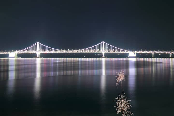 [Elmomento Gwangan]#광안대교정면뷰#넷플릭스#취사가능#해변10초#1607 - Busan