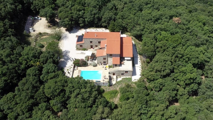 Mas Catalan, Vue Sur Mer, Piscine, 65 Ha De Forêt - Argelès-sur-Mer