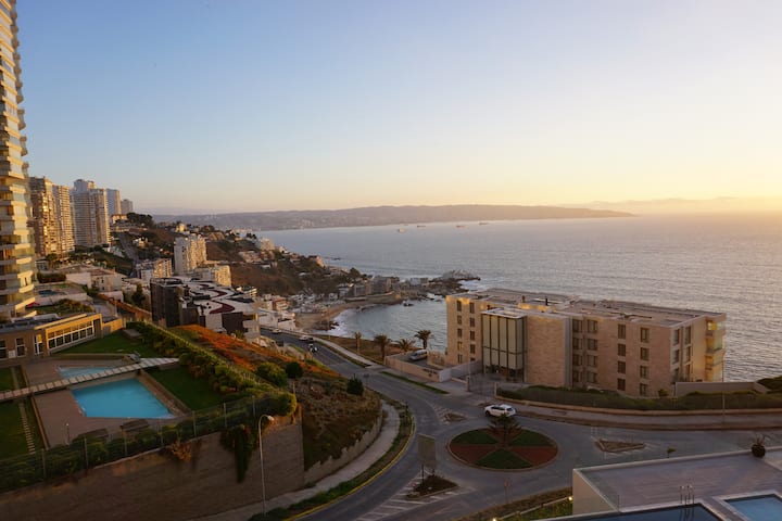Hermoso Departamento Con Vista Al Mar En Reñaca - Viña del Mar