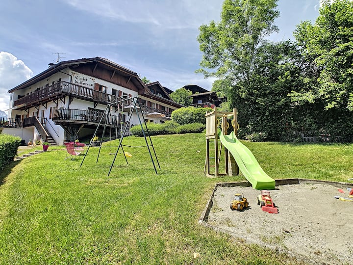 Appartement Familial Dans Chalet Face Au Mt-blanc - Cordon
