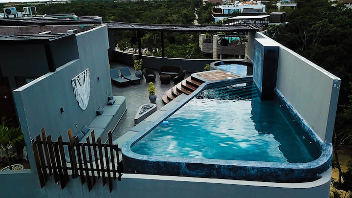 Luxury/stylish/3 Bed Ph /Amazing/ Priv Plunge Pool - Tulum