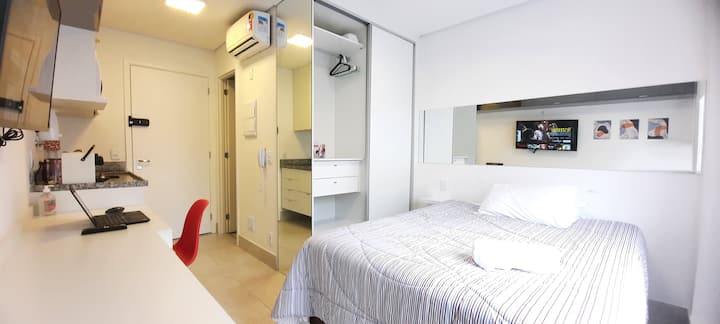 Brand New Studio Esq. Paulicéia I Wifi 100mb! - São Paulo