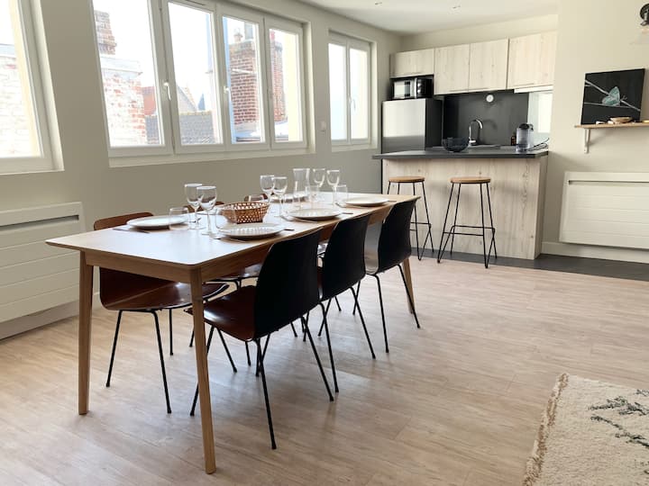 Appartement Spacieux 65 M2 - Centre Ville - Plage - Pas-de-Calais