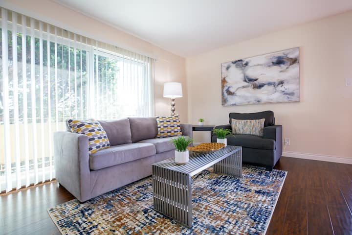 ❤8min→sfo❤parking❤king Bed❤kitchen❤downtown - San Mateo, CA