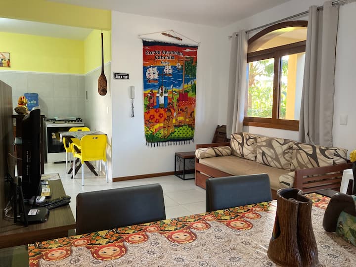 Lindo Apartamento 1 Quadra Da Praia De Taperapuan - Porto Seguro