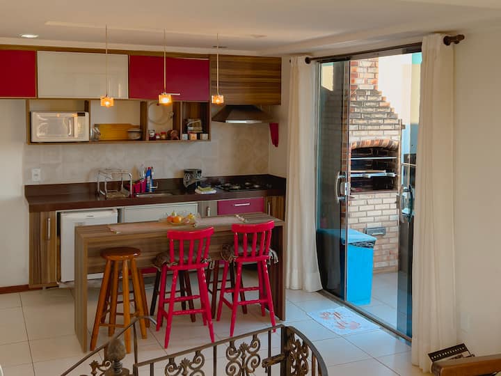 Praia Do Forte A Pé E Churrasqueira Com Cozinha. - Cabo Frio