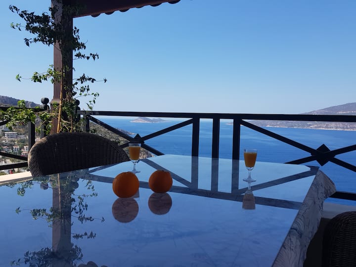 Rooftop Apartment With Sea View - Kalkan