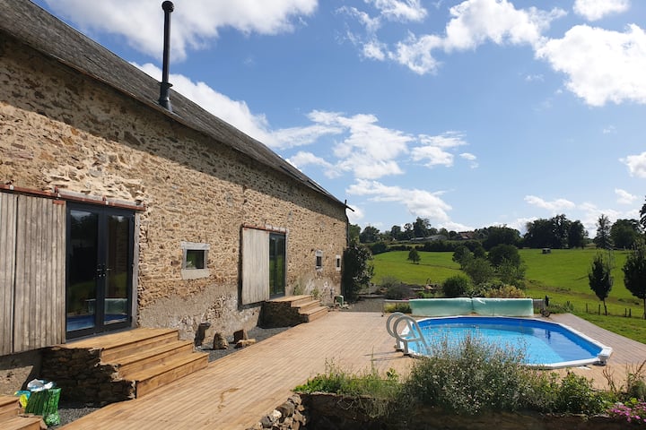 Au Grain De Folie &Breakfast, Spa L'année, Piscine - Uzerche