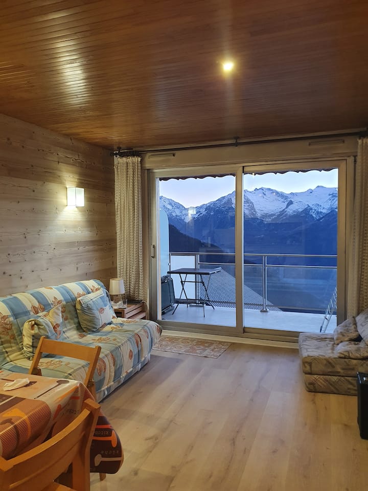 Pleinsud  Vue Splendide Ski Aux Pieds 32m2+garage - Oz-en-Oisans