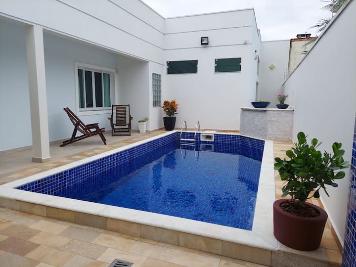 Casa Azul - 6 Min Beach #Pool #Netflix #Disney+ - Peruíbe