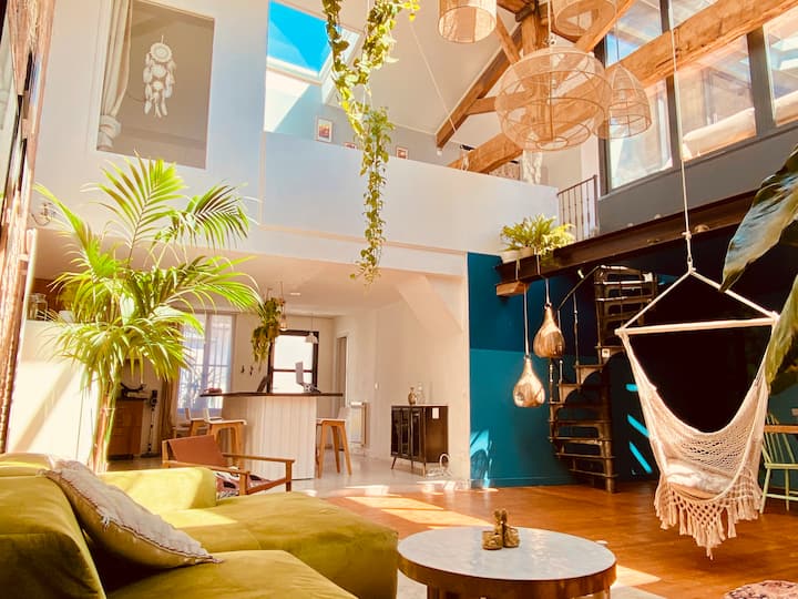 Loft Bordeaux - 3 Chambres/ Terrasse Et Parking - Talence