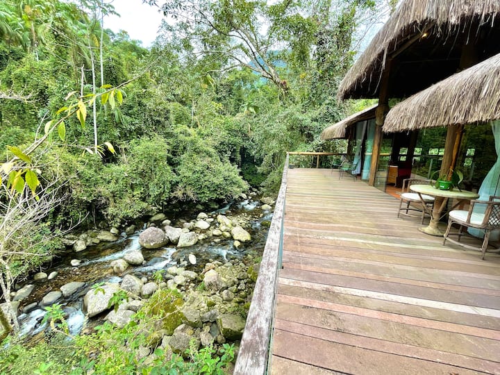 Bangalô Na Floresta Com Rio Exclusivo! - Mangaratiba