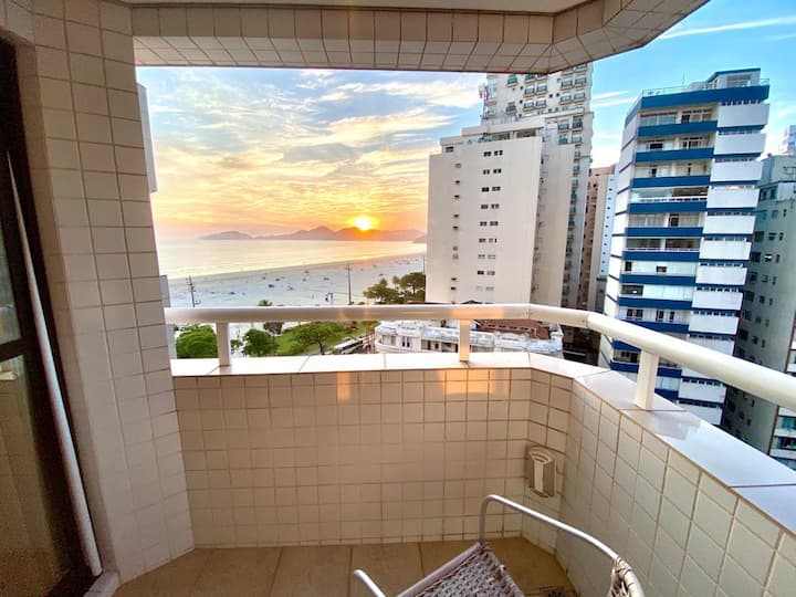 Shb - Pé Na Areia: Refúgio Vista Mar No Gonzaga - Santos, Brasil