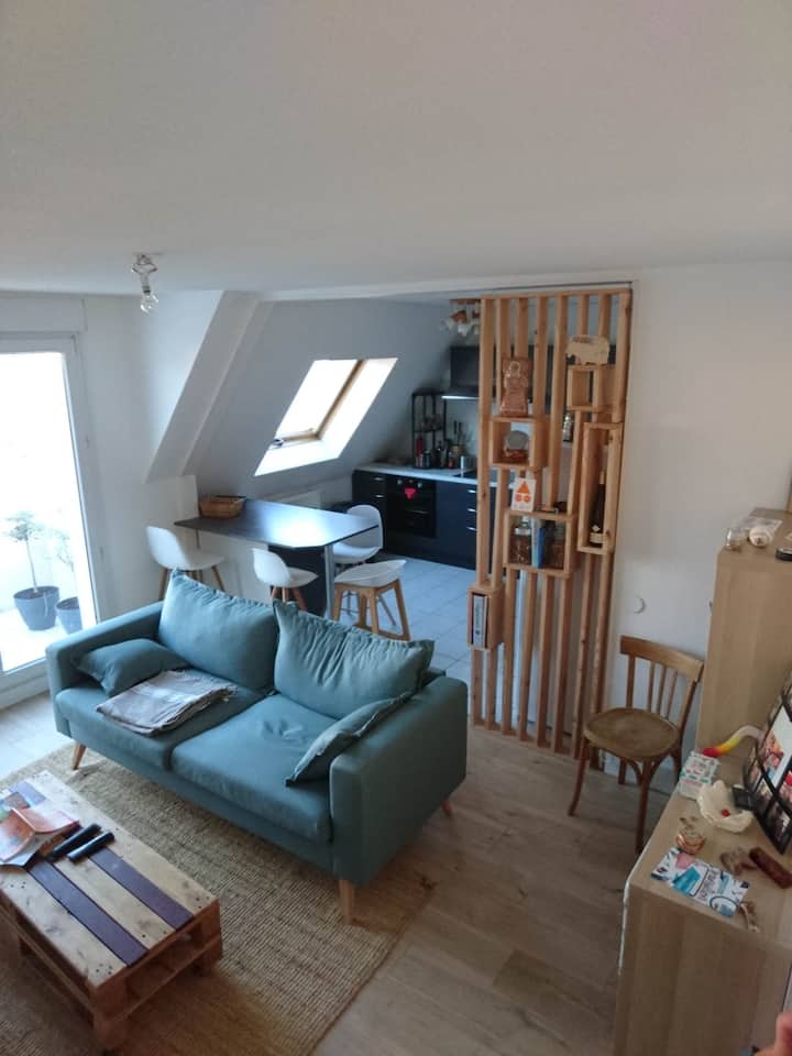 Appartmnt Cosy, Parking Gratuit, 100m Gare. - Obernai