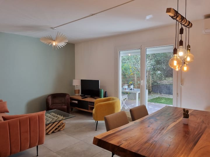 Grand T2 Au Calme Avec Jardin Proche Tramway - Grabels