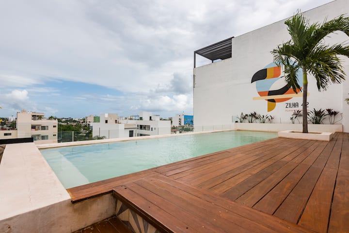 Beautiful Cozy Place - Amazing Rooftop - Playa del Carmen