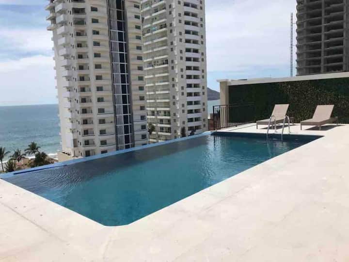Lujoso Departamento/ Alberca Infinity Vista Al Mar - Mazatlan