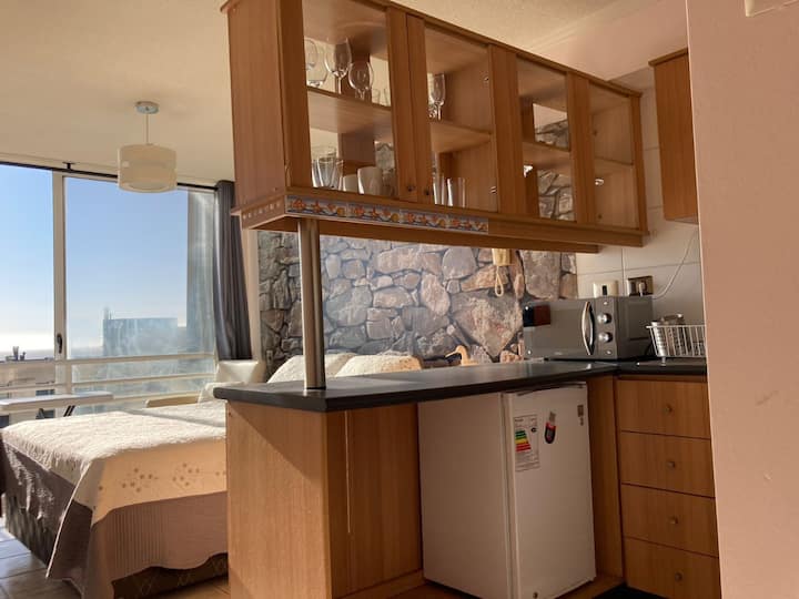 Departamento Tipo Estudio Con Linda Vista Al Mar - Concón