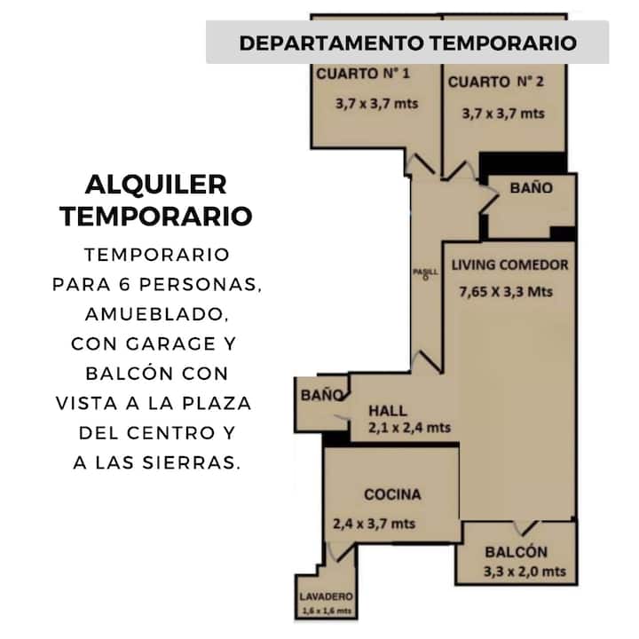 Departamento Pleno Centro Tandil Con Cochera - Tandil