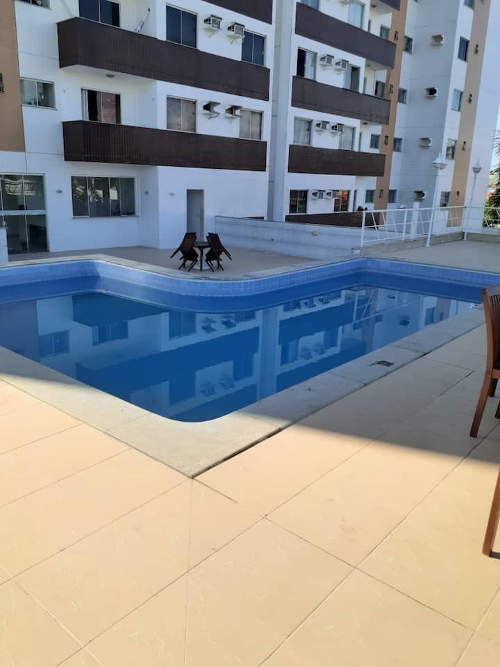 Apt C/ 2 Quartos, Piscina, Garagem E Portaria 24h - Ilhéus