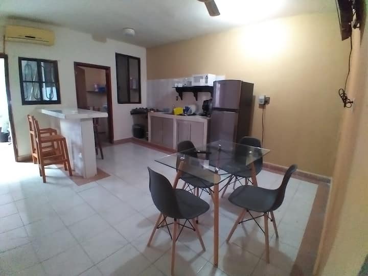 Depa 2 Climatizado, En Planta Baja - Ciudad del Carmen