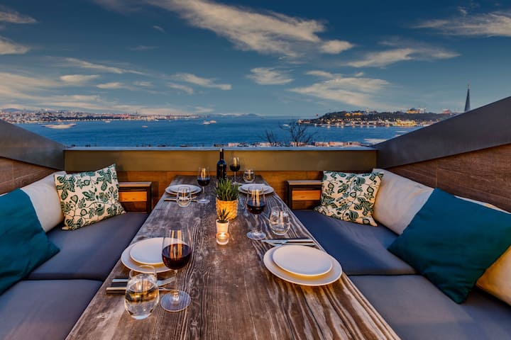 Magnificent Bosphorus View With Terrace/6 Bedrooms - Istanbul