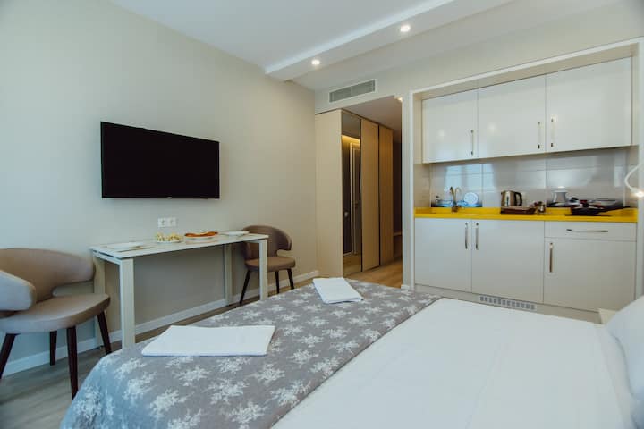 Studio For 2 Guests, Alliance Palace,  12 Floor - Batumi