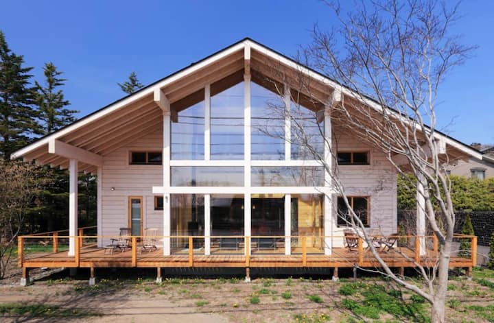 Finnish Log House Overlooking Mount Asama - Karuizawa