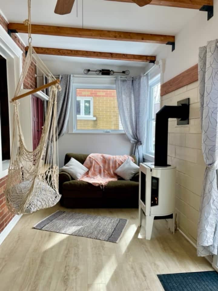 Appartement Avec Foyer Et Jardin Privé - レヴィ