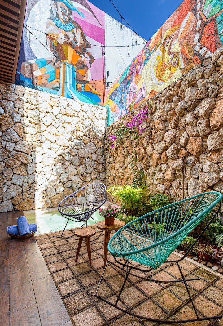 Cozy Townhouse With Roofgarden And Small Pool. - Merida