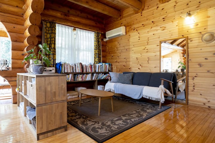 美しい星空のもと焚き火＊優雅なBbqエリア＊テントサウナ＊大型ログハウス1階部分貸切お子様連れ大歓迎 - Ome