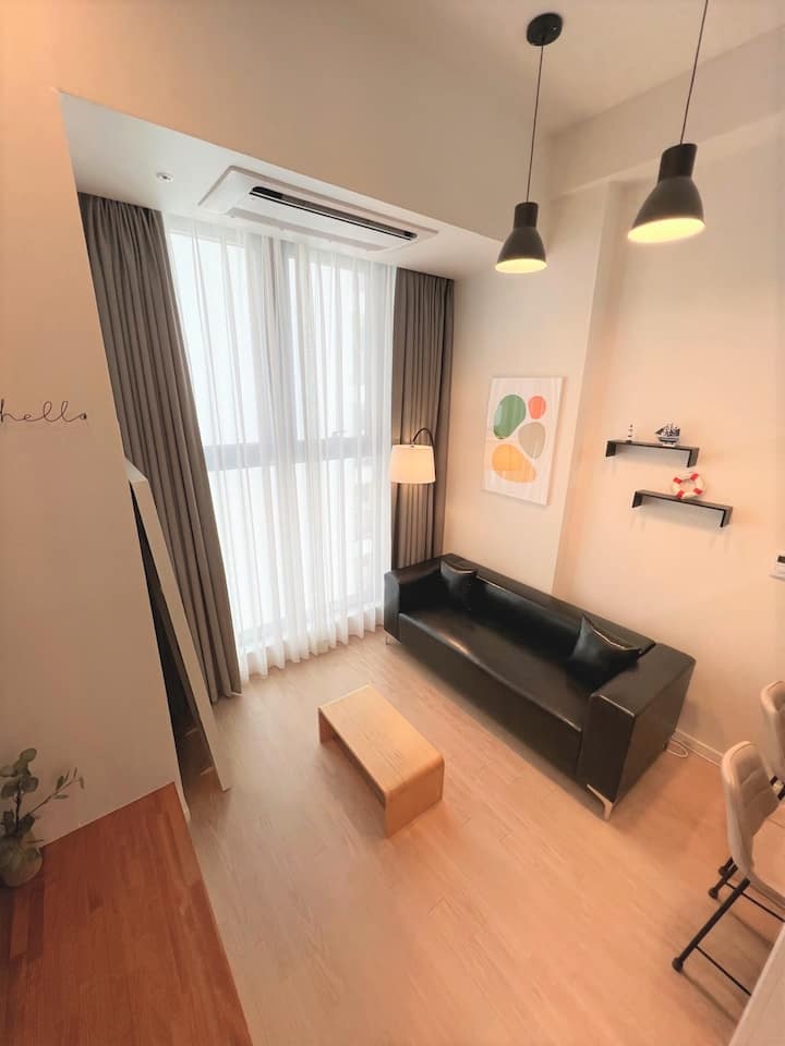 💟[복층Zip]04#광안리바다10초#복층로망#쉬어가기#2층침실#loft#갬성💛 - Pusan