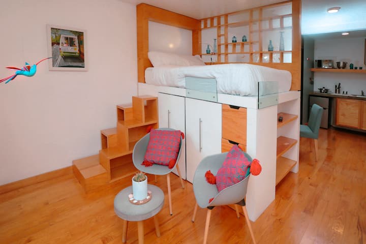 Charming And Quiet Loft With Pool And Roofgarden - Benito Juarez