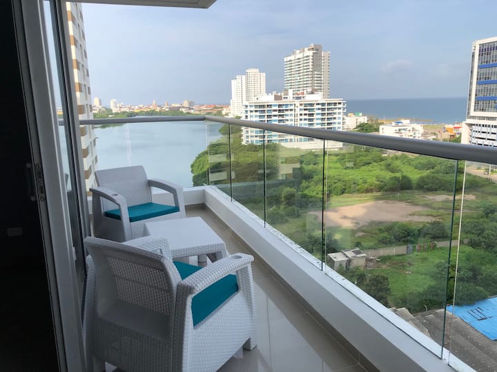 Apartamento Vista Al Mar, Cerca Ciudad Amurrallada - Cartagena