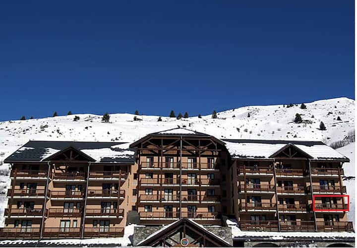 Appartement Dans Résidence L'ours Blanc - 6pers - Valmeinier