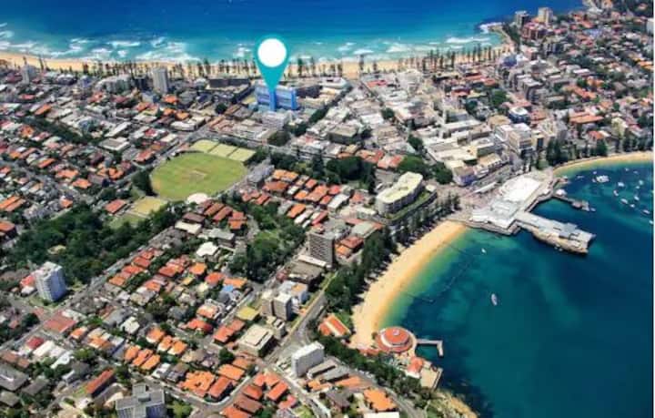 Beachside 1 Bedroom Unit With Water Views - 曼利議會