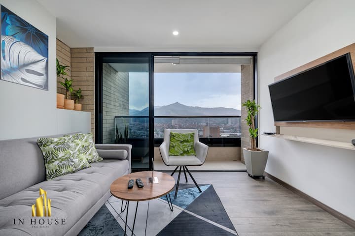 Class 48 1603 - Apartamento Sofisticado Con Vistas - Envigado