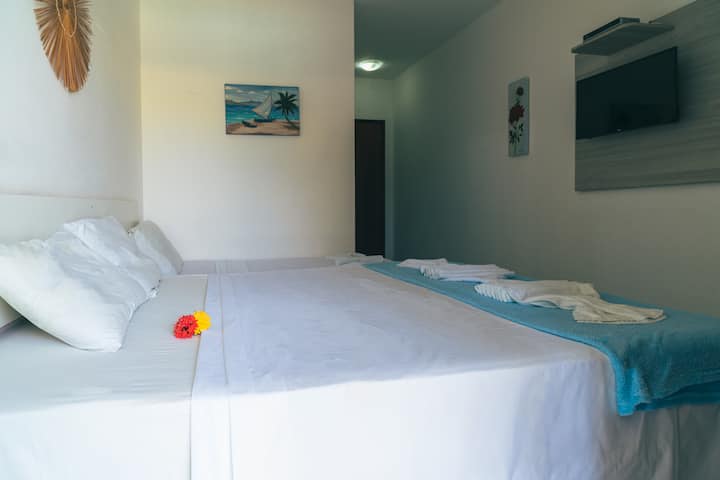 Quarto Para Casal Na Pousada Solar Da Praia - Praia dos Carneiros